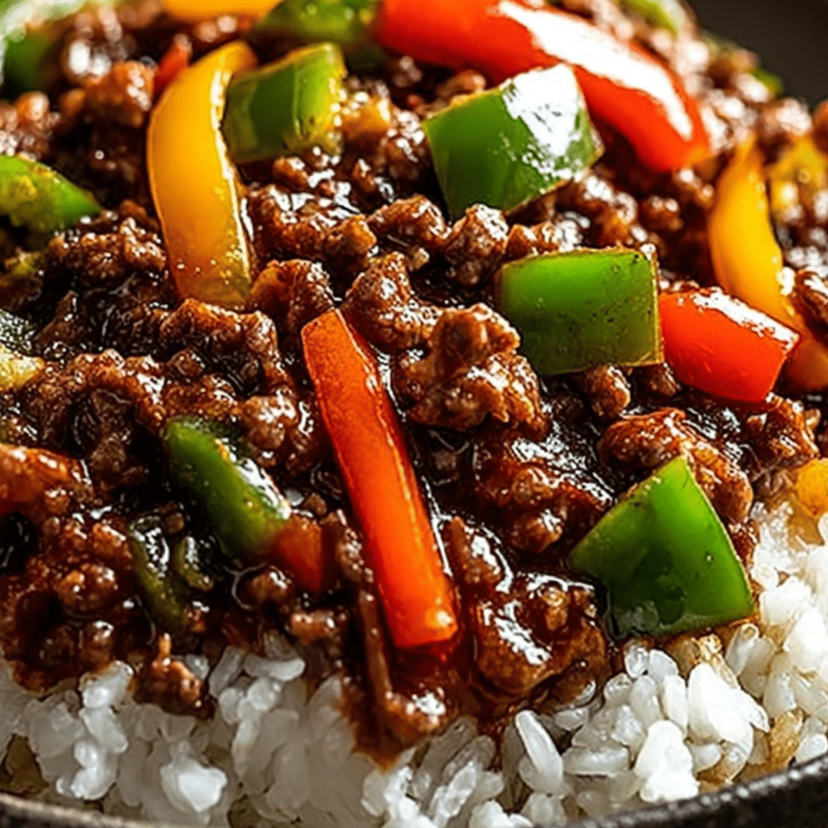 Beef and Pepper Rice Bowl – Quick & Easy (25-Minute Recipe) - The ...