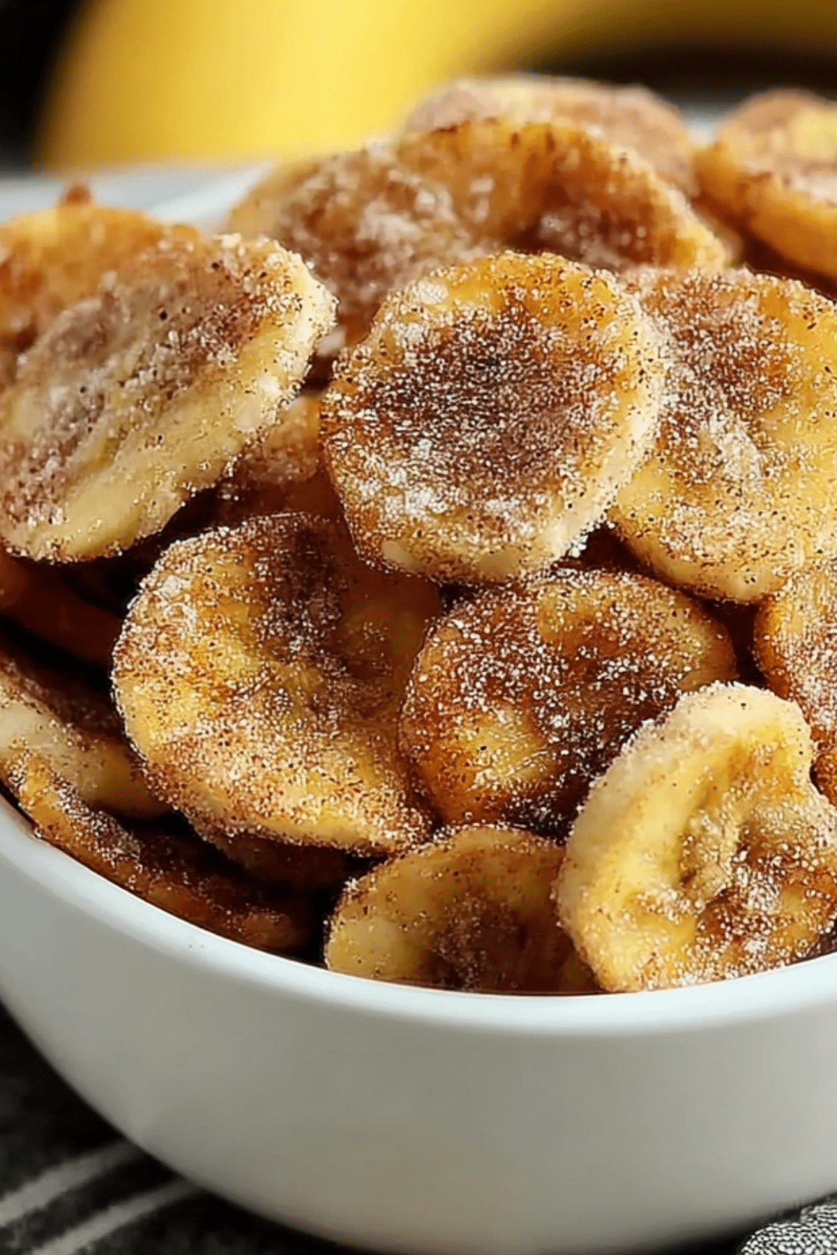 Cinnamon-Sugar Air Fryer Banana Chips – Easy Recipe - The Sisters Cooking