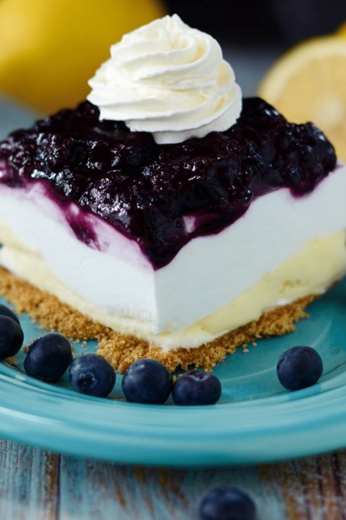 No Bake Lemon Blueberry Dessert – Easy & Delicious - The Sisters Cooking