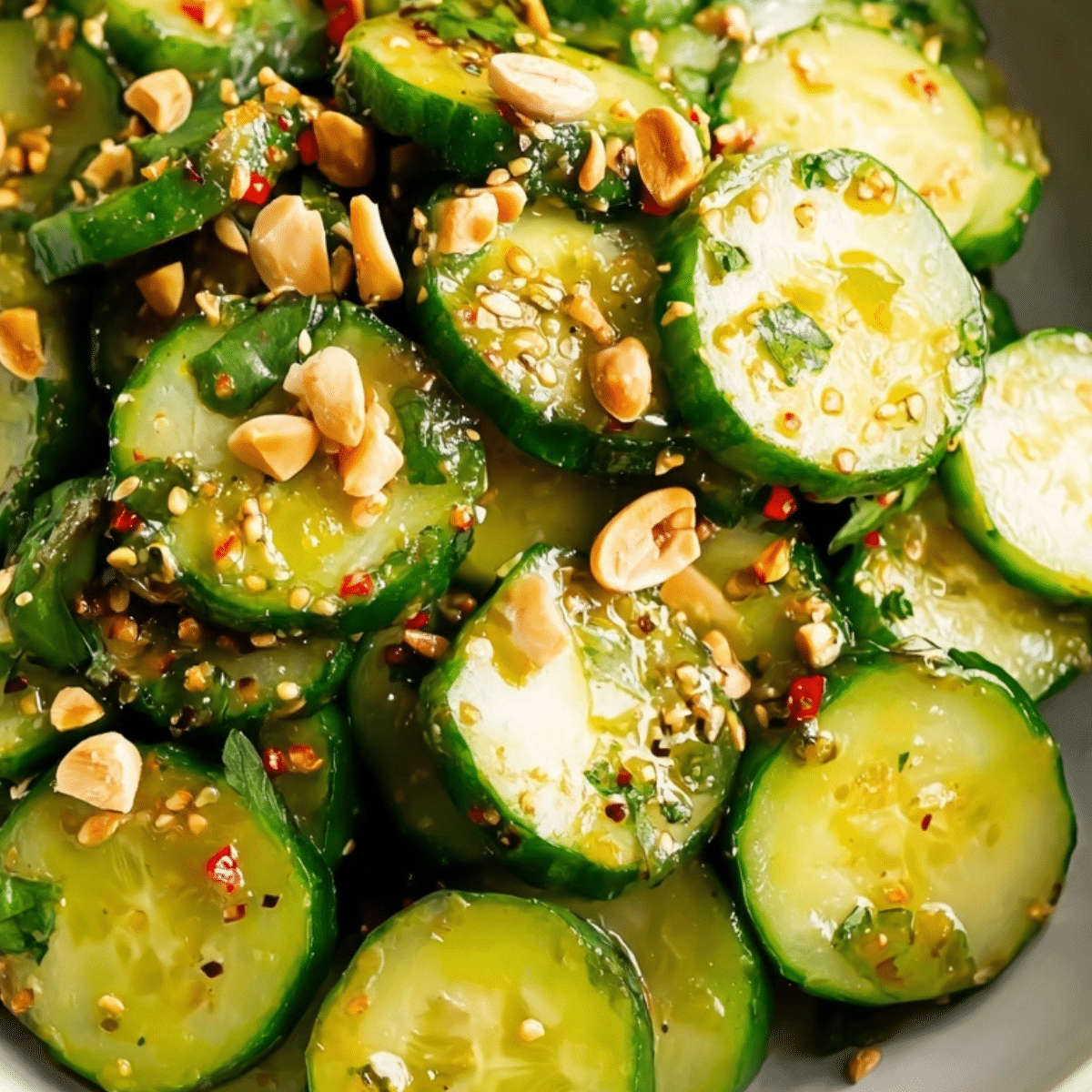 Asian Cucumber Salad - Easy, Quick & Healthy Recipe - The Sisters Cooking