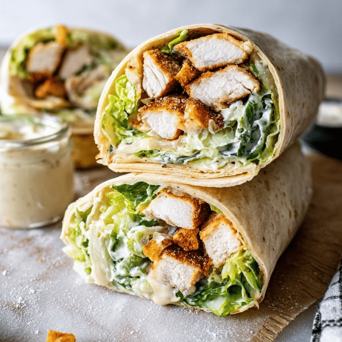 Chicken Caesar Wrap – Easy & Delicious Recipe - The Sisters Cooking