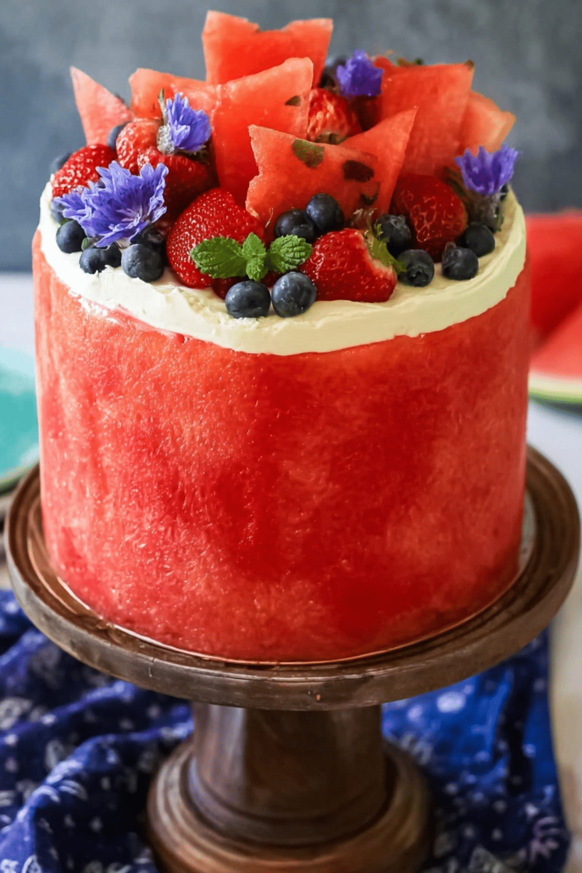 Fresh Watermelon Cake – Easy, Healthy & No-Bake Treat - The Sisters Cooking
