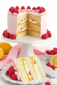 Lemon Raspberry Layer Cake – Best Fruity Cake Recipe - The Sisters Cooking