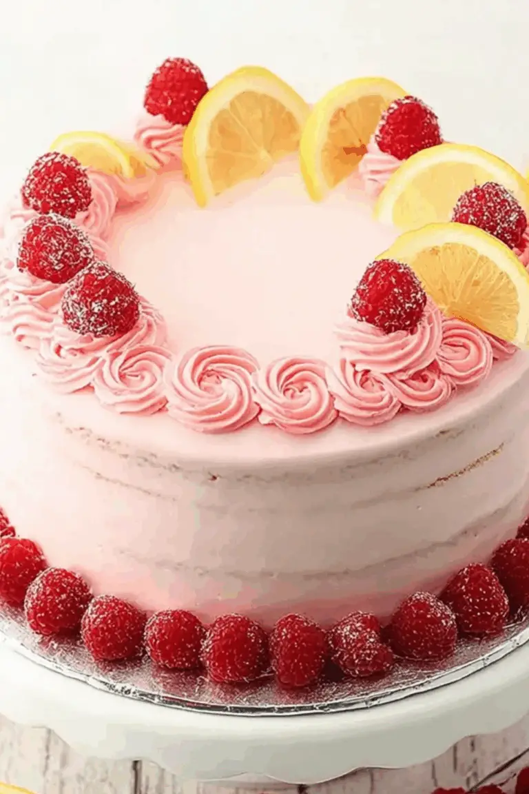 Lemon Raspberry Layer Cake – Best Fruity Cake Recipe - The Sisters Cooking