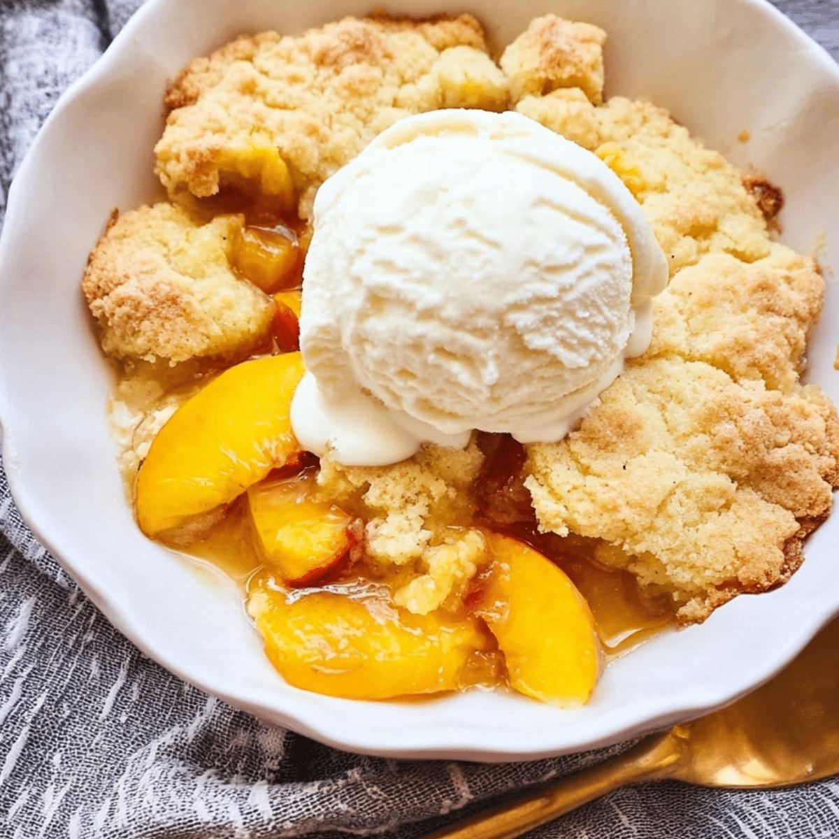 Nectarine Cobbler: Best Recipe Ever - The Sisters Cooking