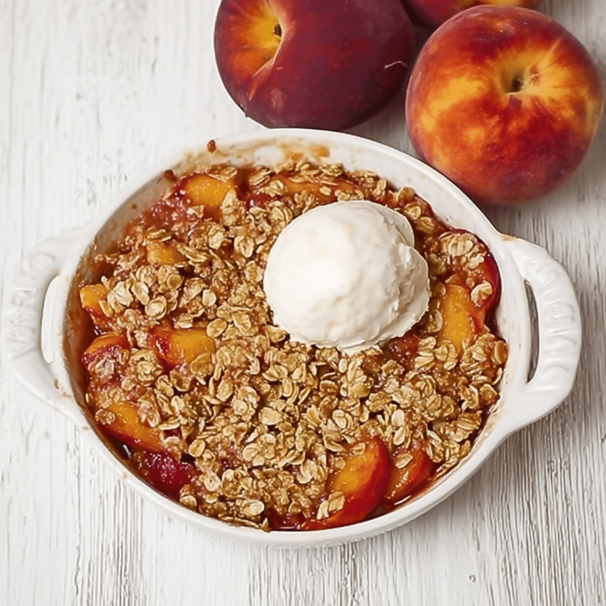 Nectarine Cobbler: Best Recipe Ever - The Sisters Cooking