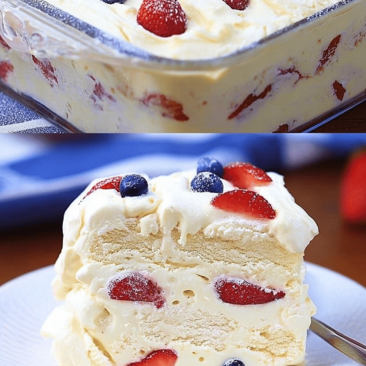 No Bake Summer Berry Icebox Cake – Best 3-Layer Dessert - The Sisters ...