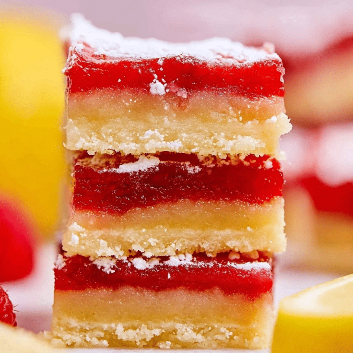 Raspberry Lemon Bars – Easy Recipe with Bold Flavor - The Sisters Cooking