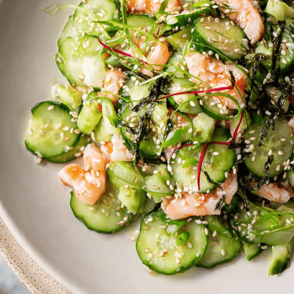 Sunomono Salad – Refreshing Japanese Side in 4 Easy Steps - The Sisters ...