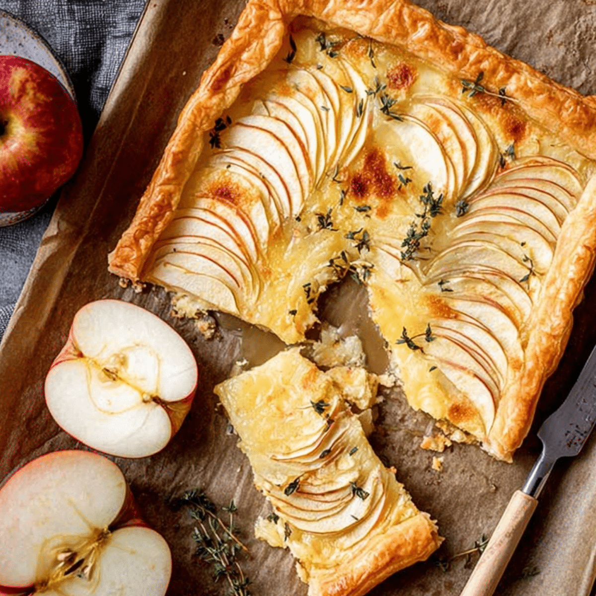 Easy Apple and White Cheddar Tart - The Sisters Cooking