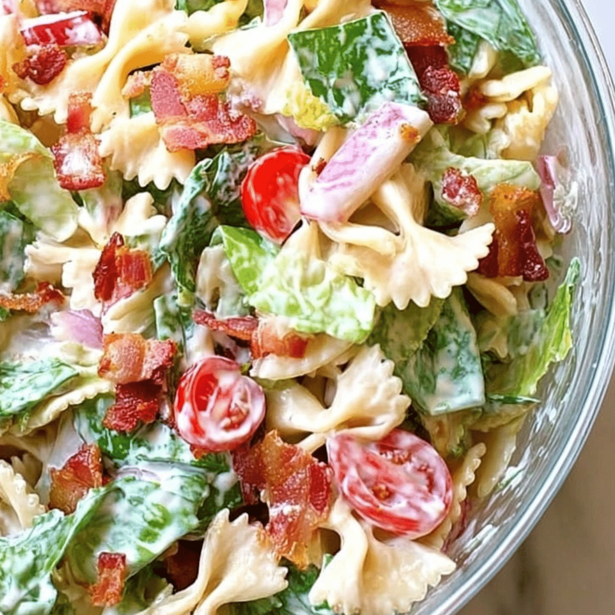 BLT Pasta Salad Recipe – Easy & Delicious - The Sisters Cooking