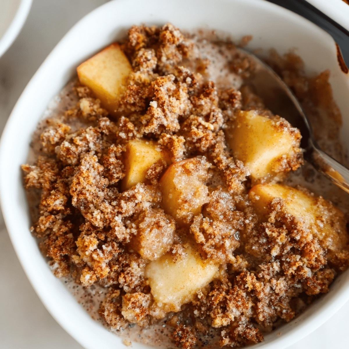 Breakfast Apple Crumble – Healthy Recipe - The Sisters Cooking