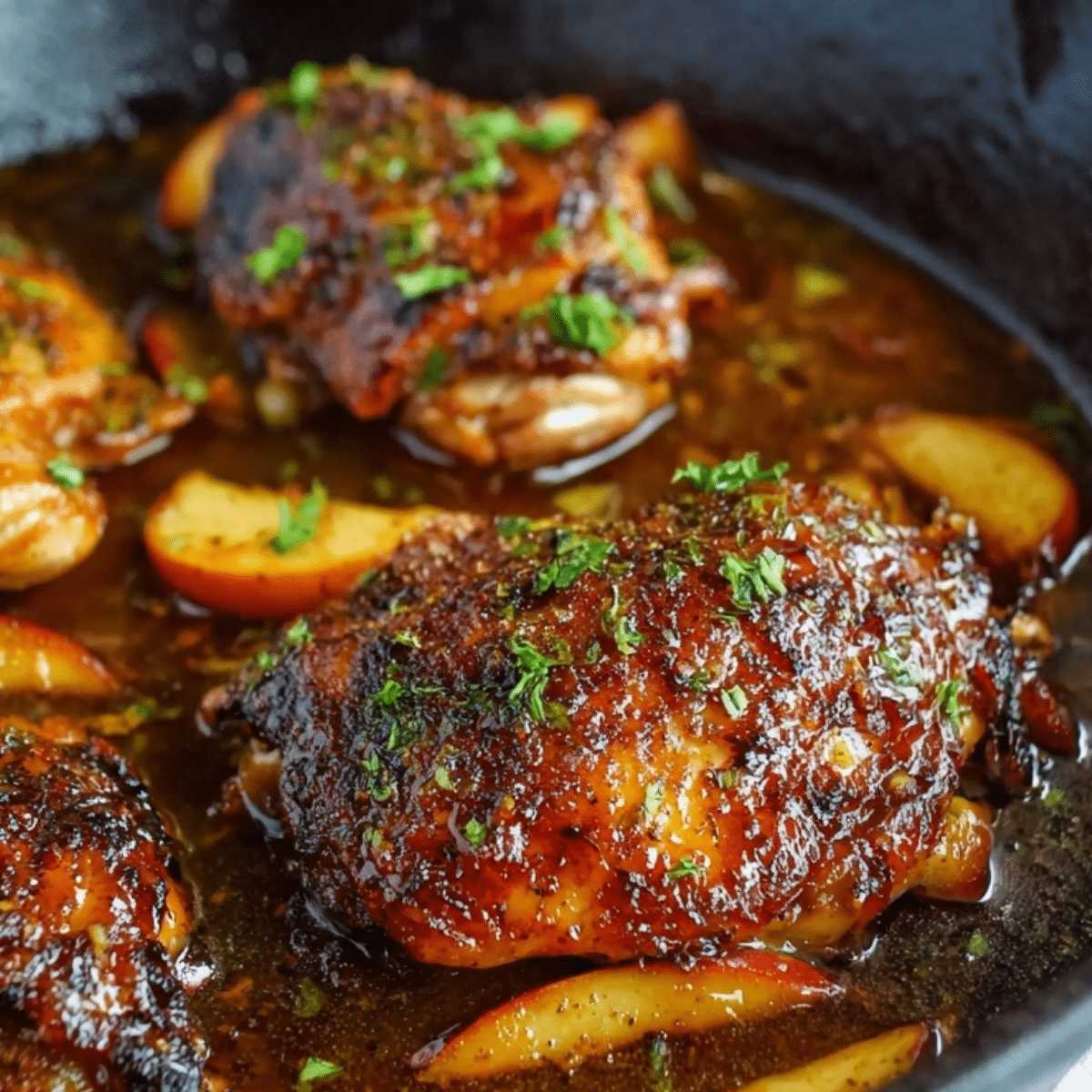 Apple Cider Glazed Chicken – Easy Steps - The Sisters Cooking