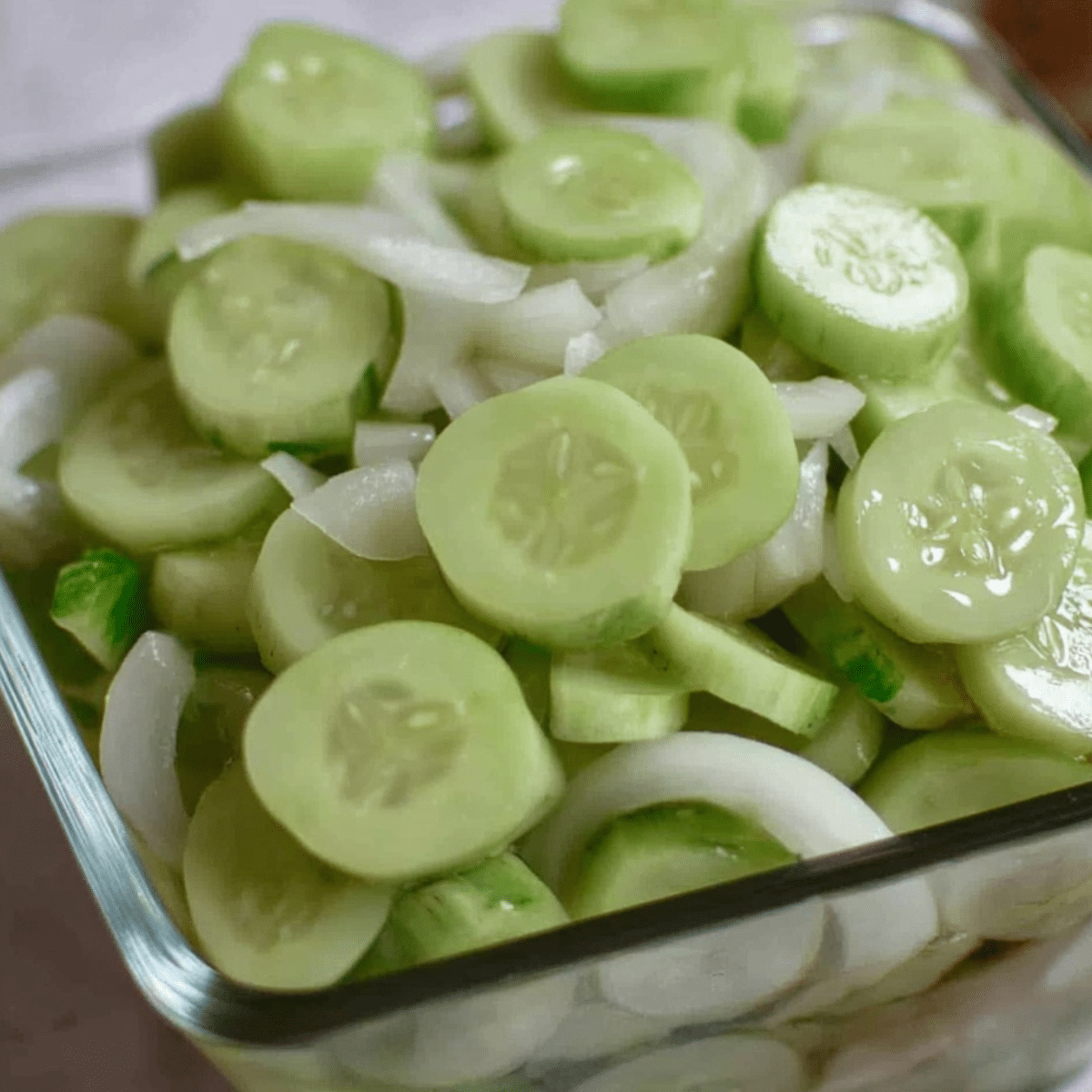 Cucumber and Onions in Vinegar – Easy Recipe - The Sisters Cooking