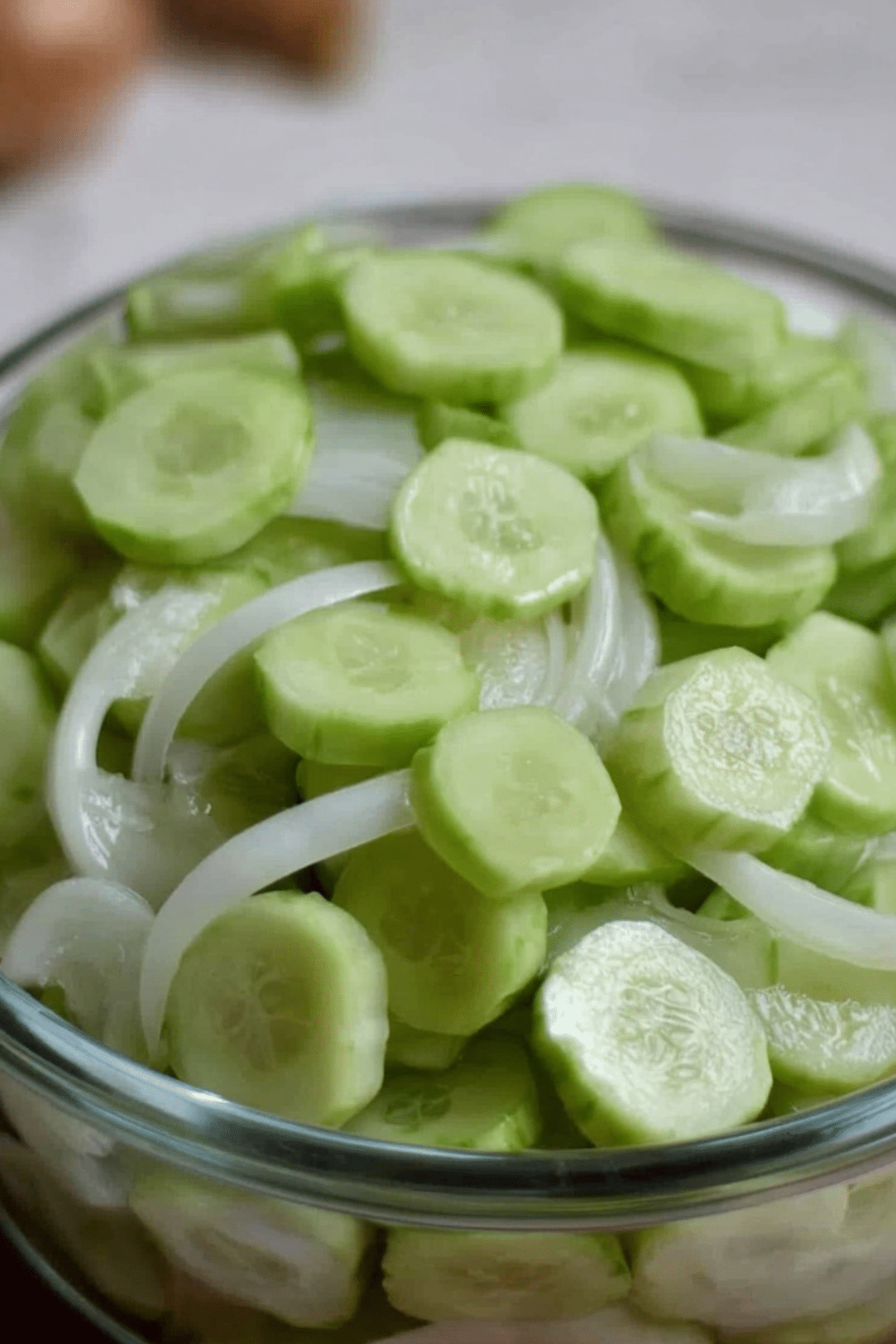 Cucumber and Onions in Vinegar – Easy Recipe - The Sisters Cooking