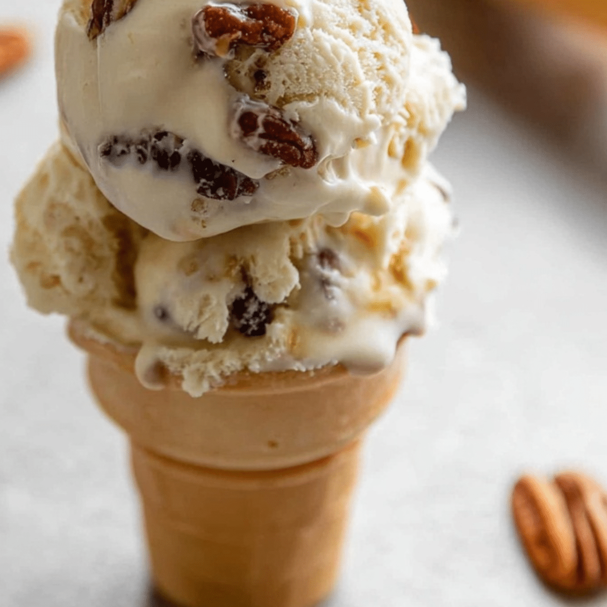 Homemade Butter Pecan Ice Cream: Easy Recipe - The Sisters Cooking