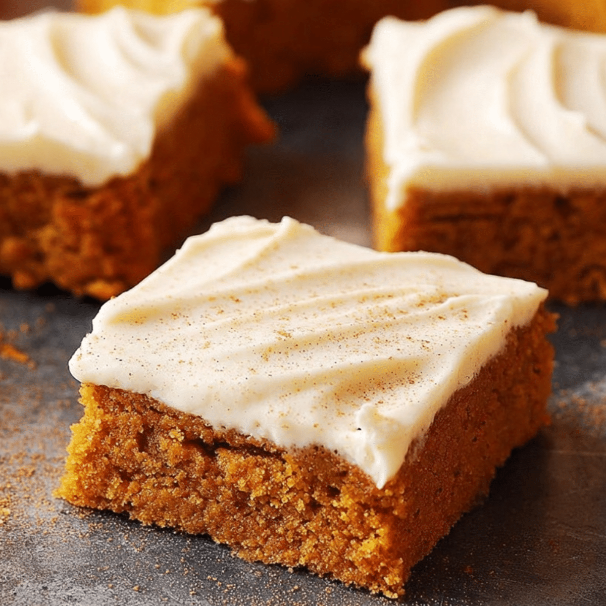 Libby Pumpkin Bars with Easy Cream Cheese Frosting - The Sisters Cooking