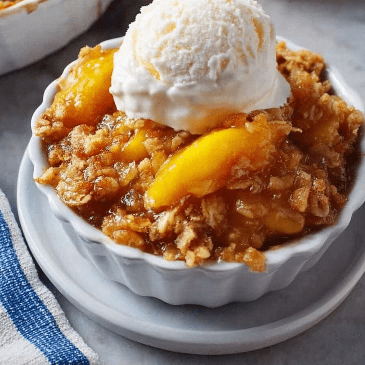 Nectarine Brown Sugar Crisp – Best Easy Dessert - The Sisters Cooking