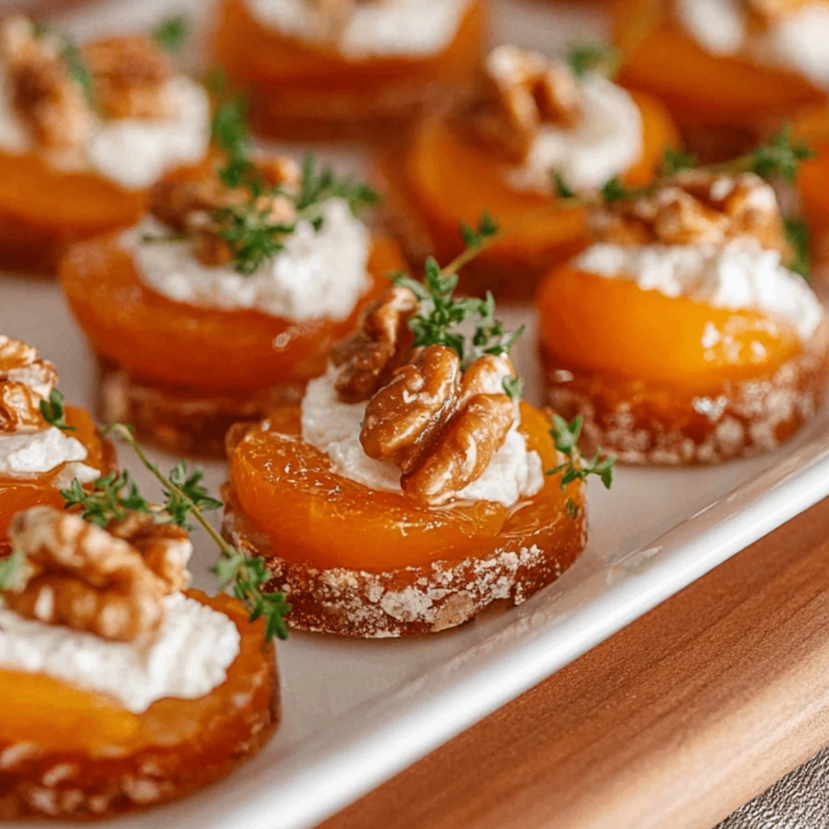 Apricot and Goat Cheese Appetizers – Easy and Elegant - The Sisters Cooking