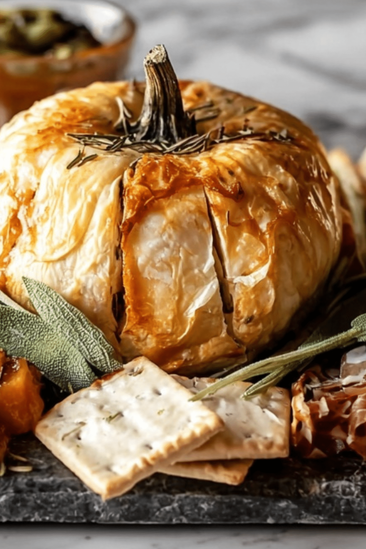 Brie Pumpkin with Spiced Maple Pumpkin Butter - Easy Recipe - The ...