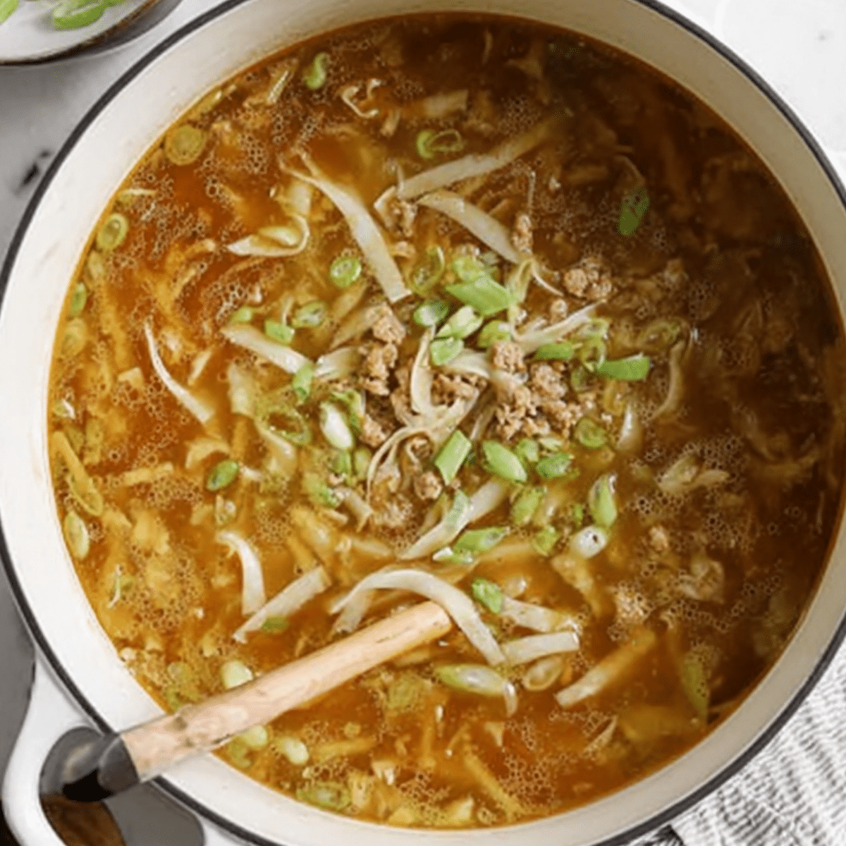 Egg Roll Soup - Healthy Comfort Food - The Sisters Cooking