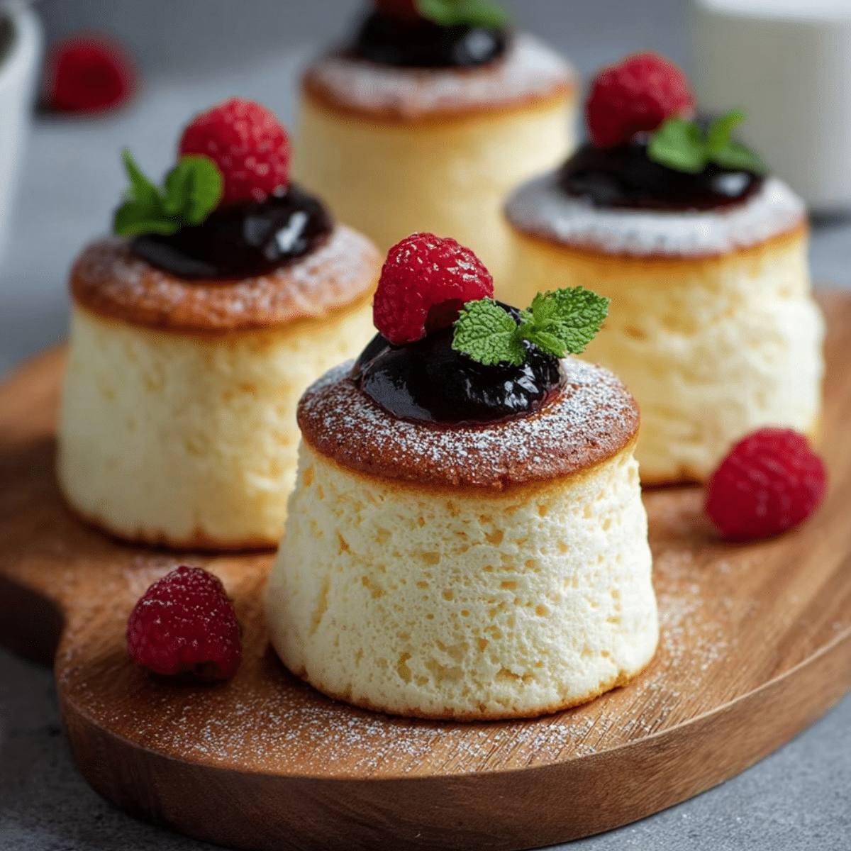 Fluffy Japanese Cotton Cheesecake Cupcakes - Soft & Light - The Sisters ...