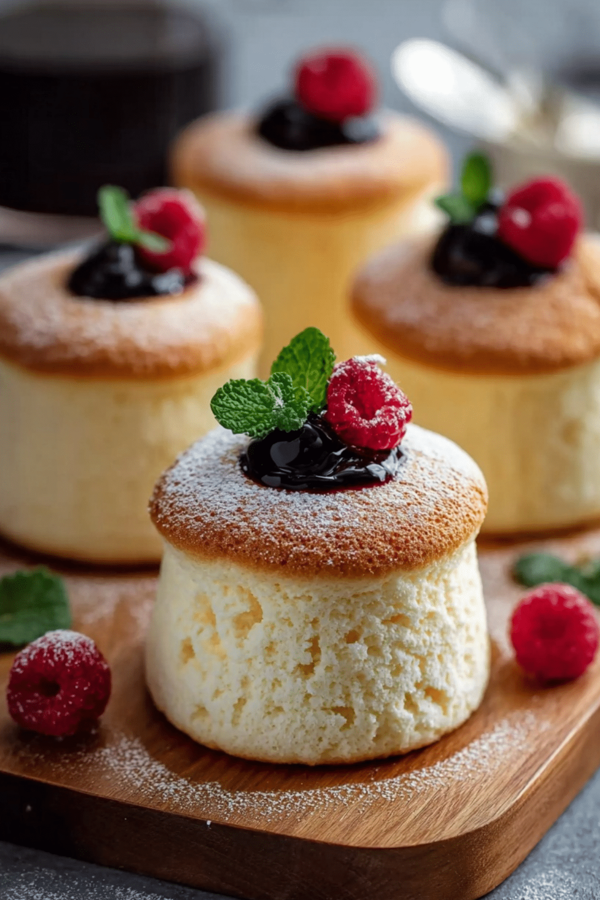 Fluffy Japanese Cotton Cheesecake Cupcakes - Soft & Light - The Sisters ...