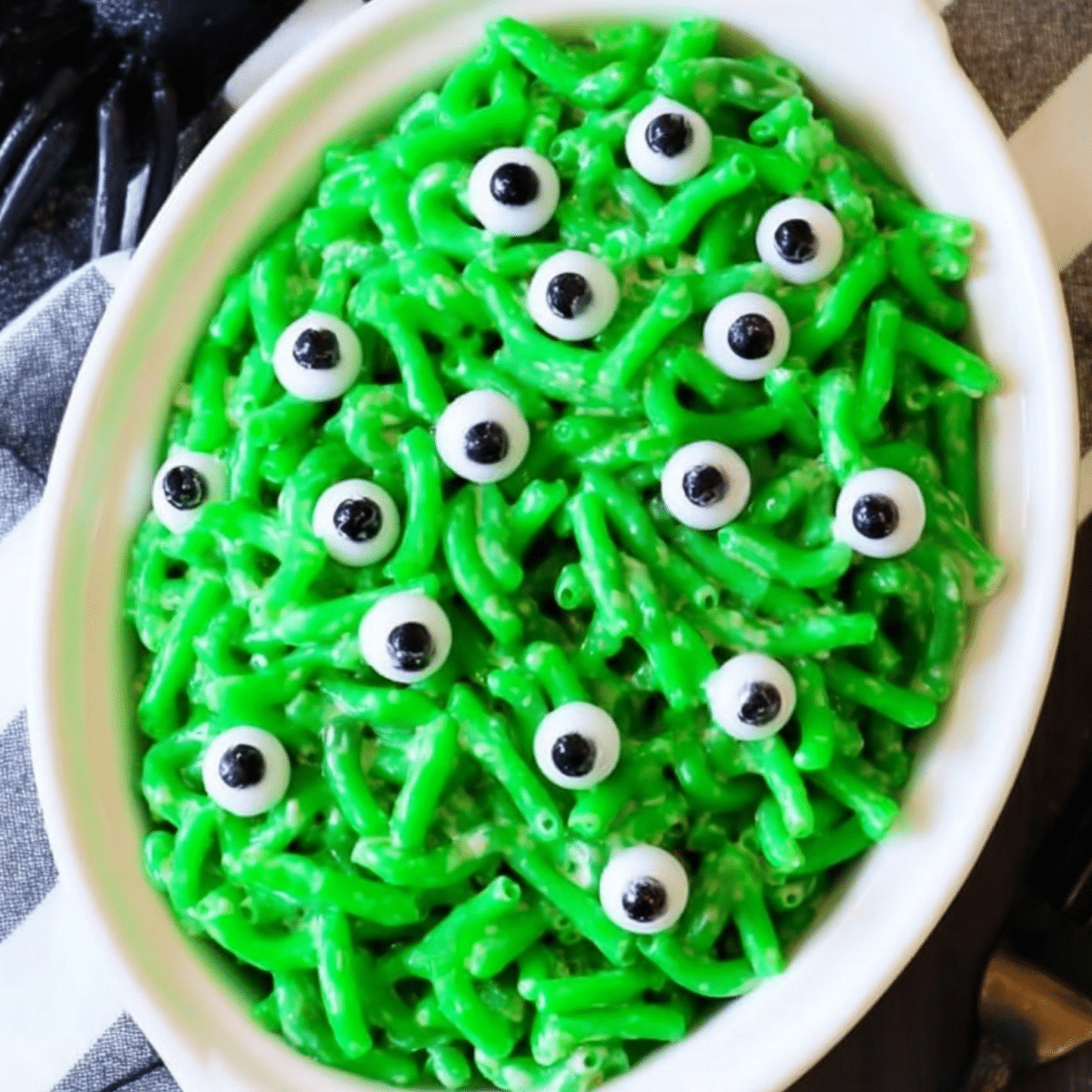 Monster Mac and Cheese: Easy Halloween Recipe - The Sisters Cooking