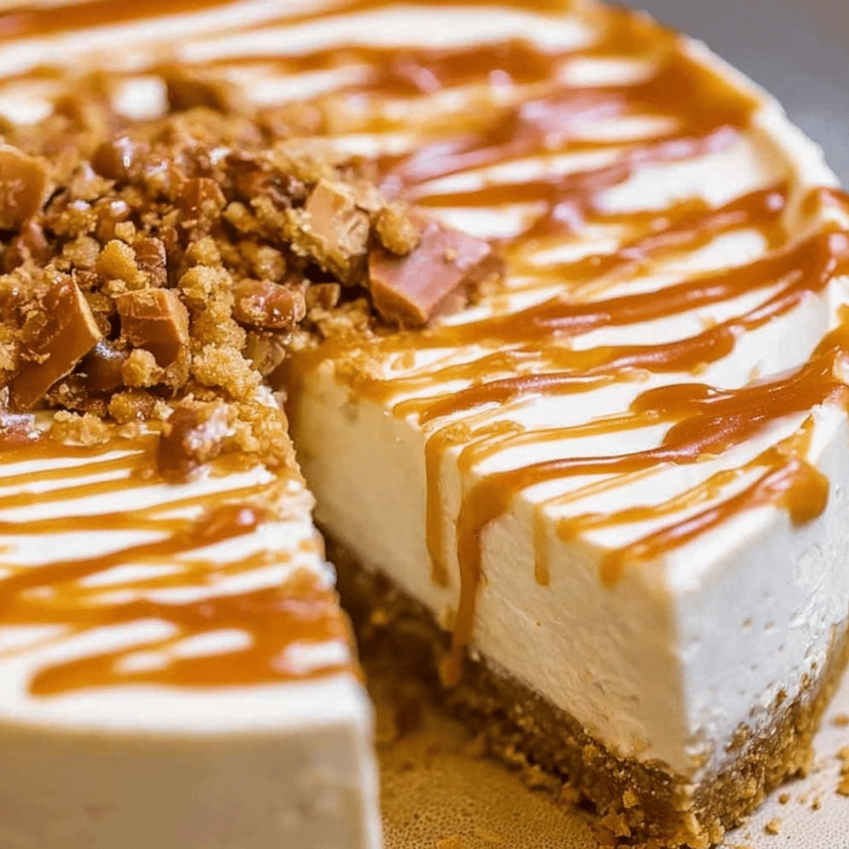 Salted Caramel No Bake Cheesecake – Easy Recipe - The Sisters Cooking