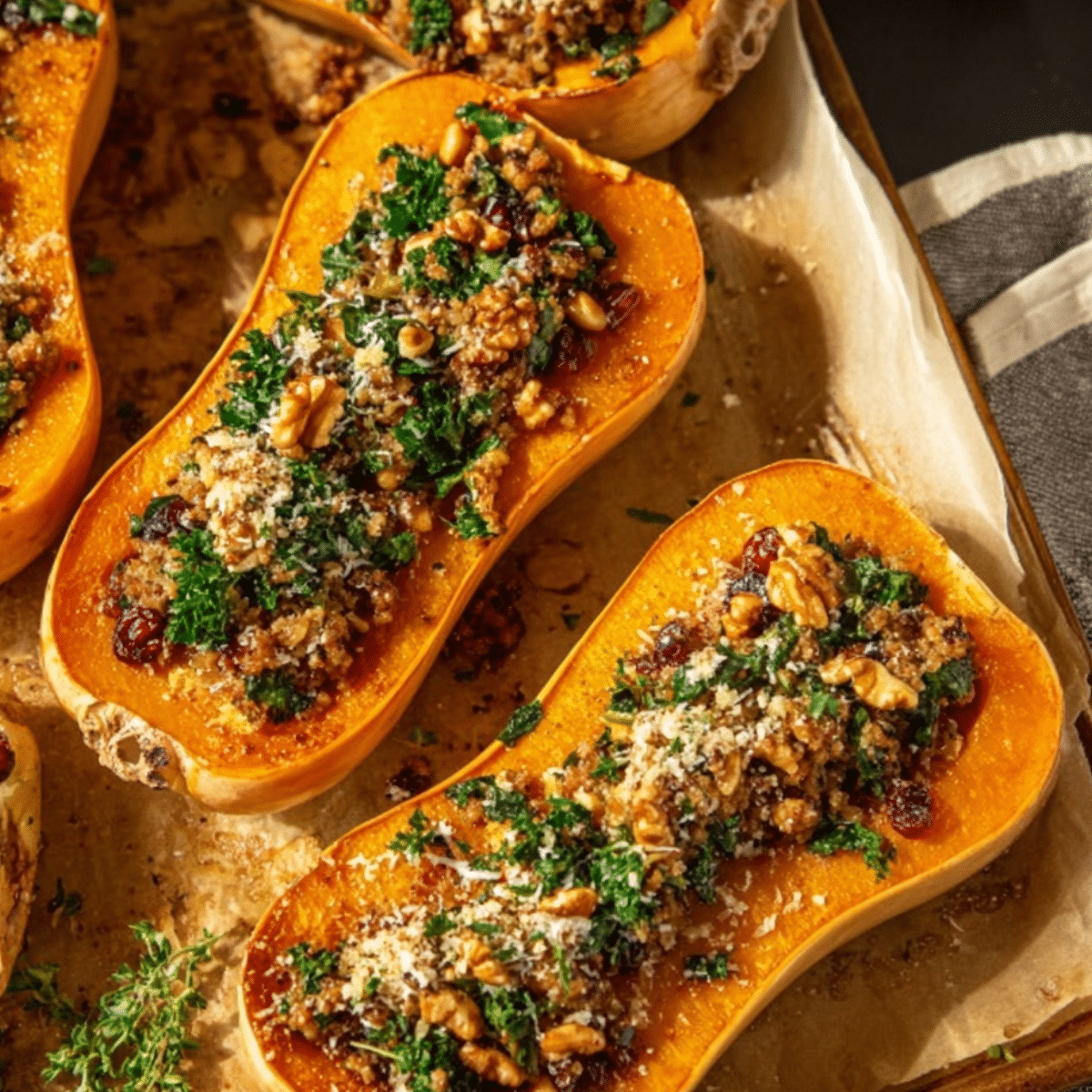 Stuffed Butternut Squash Recipe – Easy & Flavorful - The Sisters Cooking
