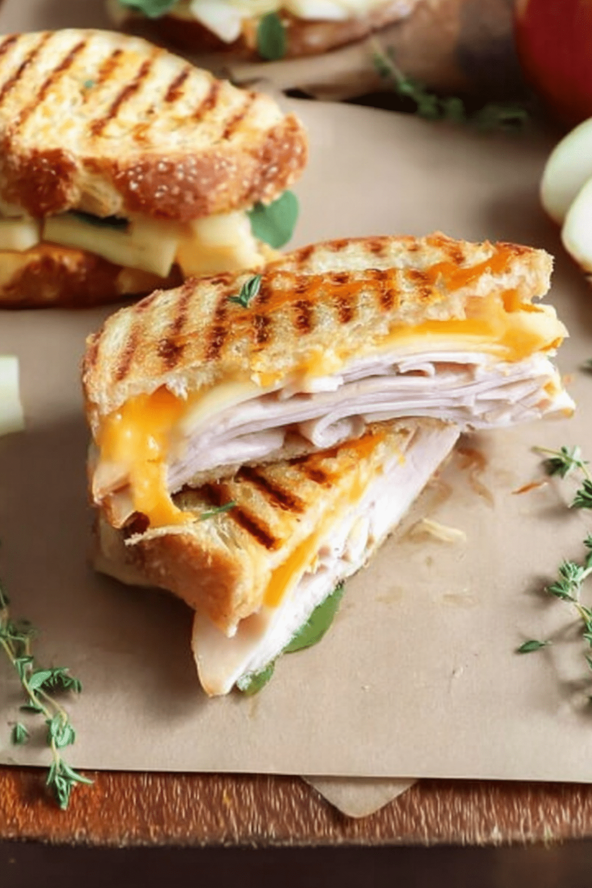 Turkey Apple and Cheddar Panini – Easy Fall Recipe - The Sisters Cooking