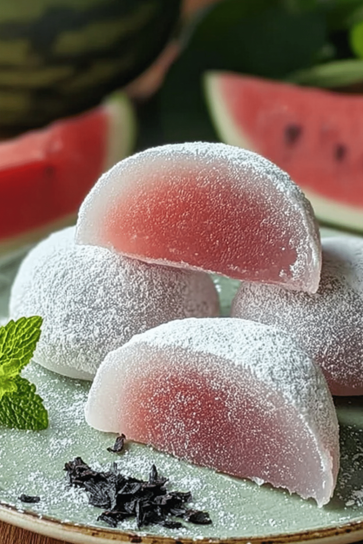 Watermelon Mochi – Easy Summer Dessert - The Sisters Cooking