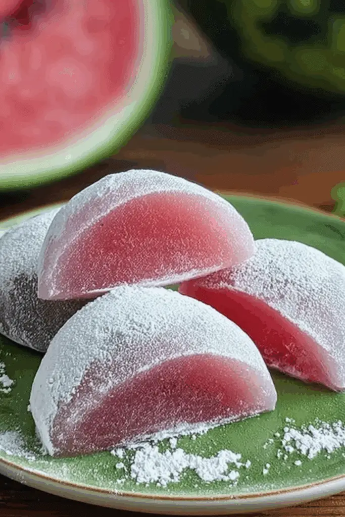 Watermelon Mochi – Easy Summer Dessert - The Sisters Cooking