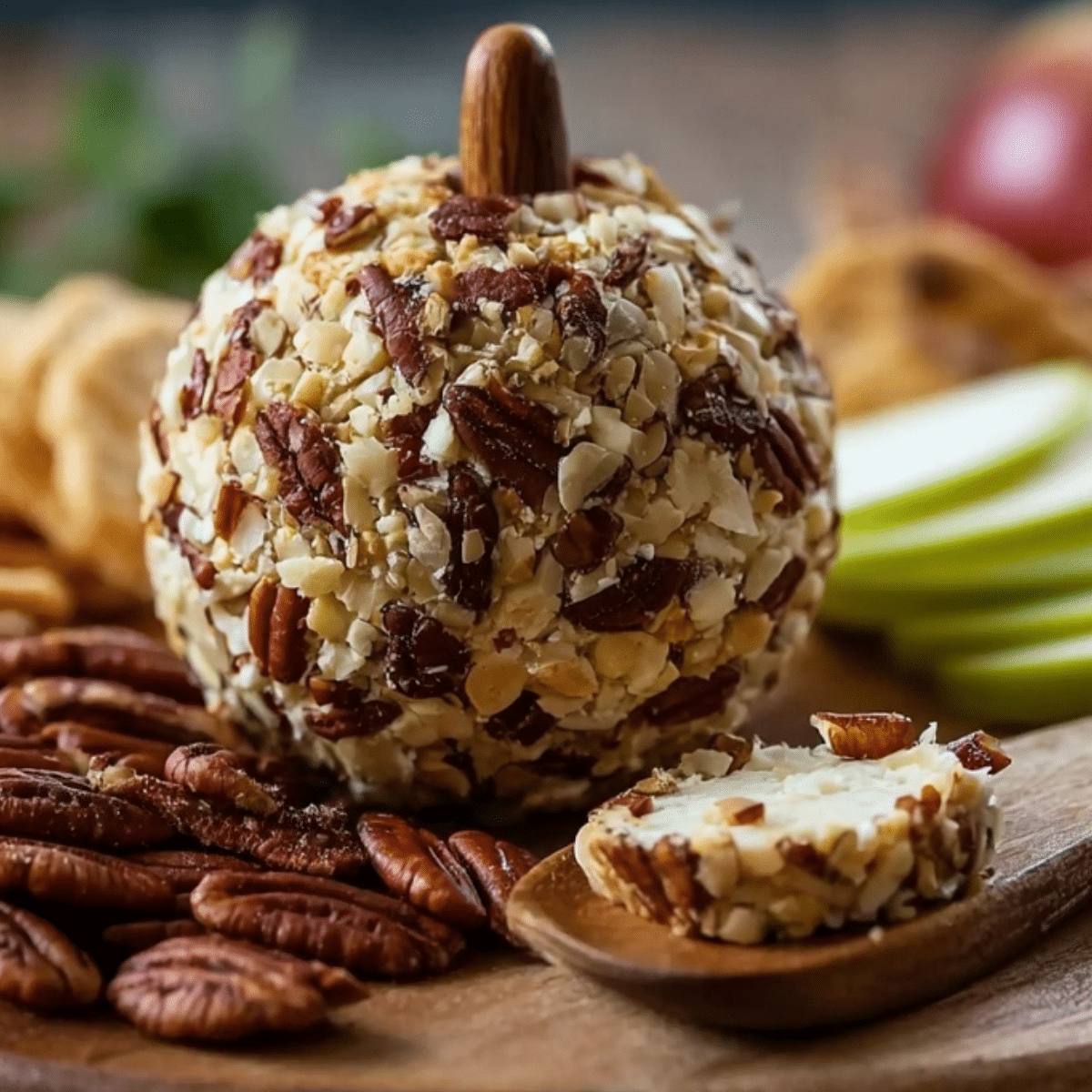 Acorn Cheeseball: Easy Fall Appetizer - The Sisters Cooking