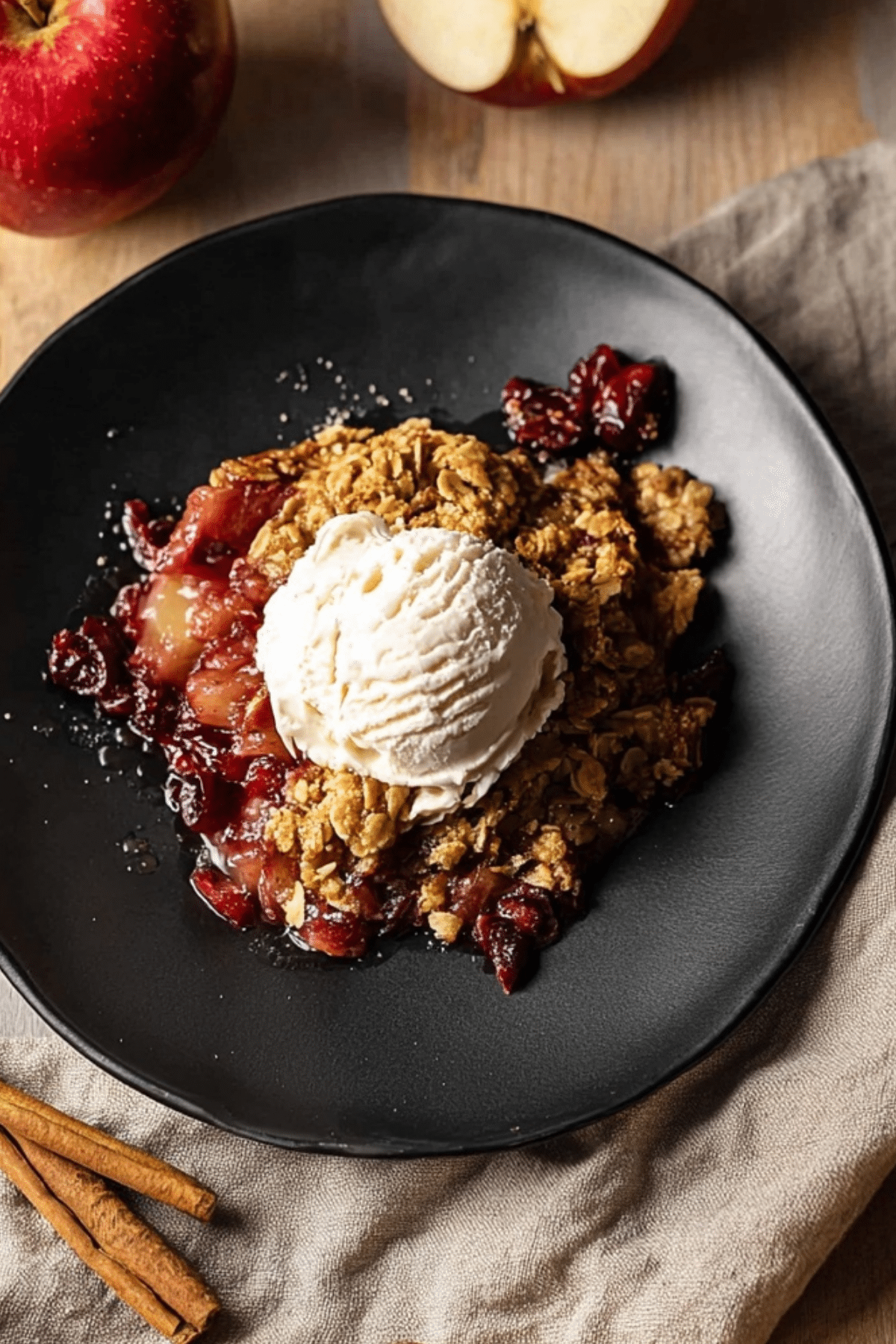 Apple Cranberry Crisp – Easy & Delicious Fall Recipe - The Sisters Cooking