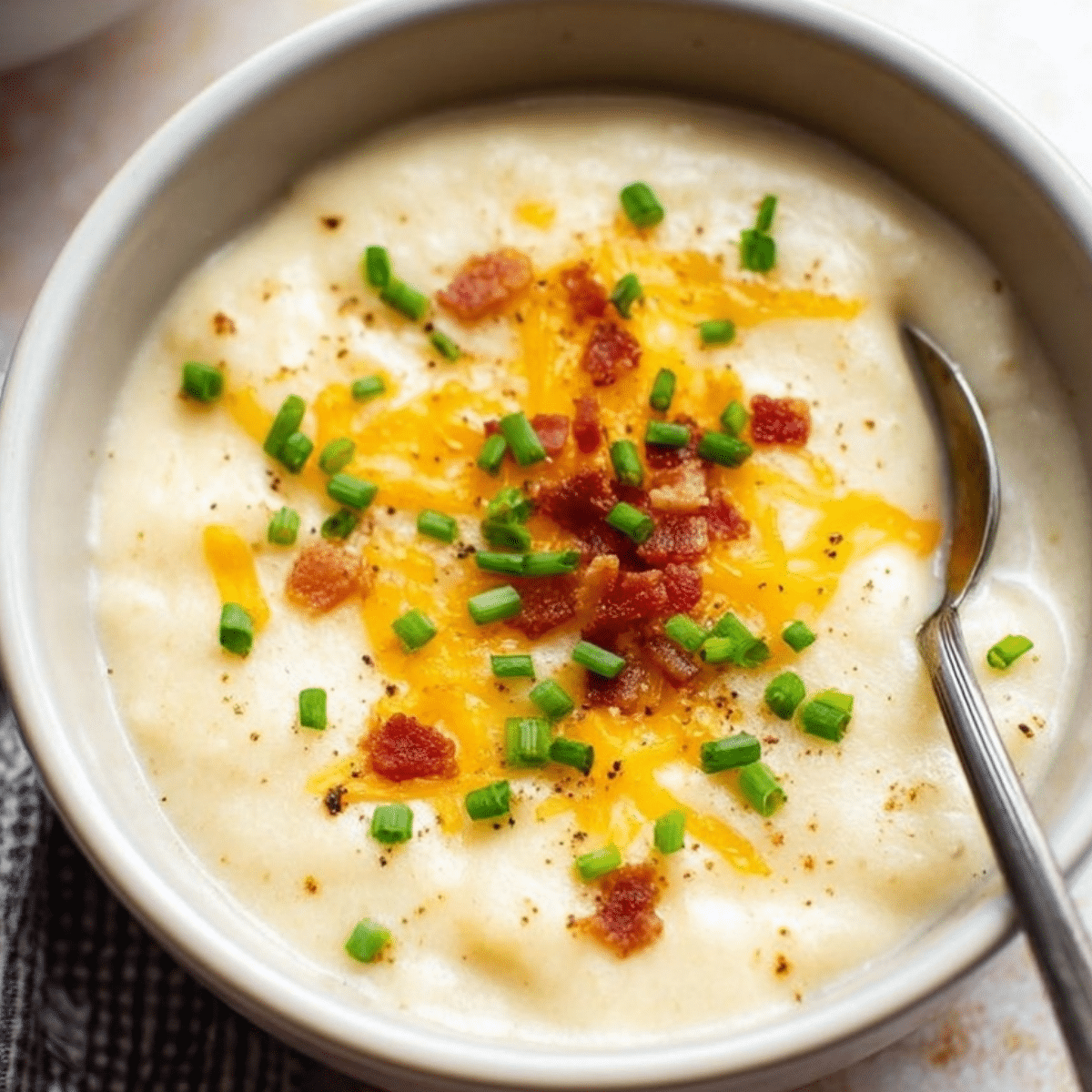 Easy Baked Potato Soup Recipe - The Sisters Cooking