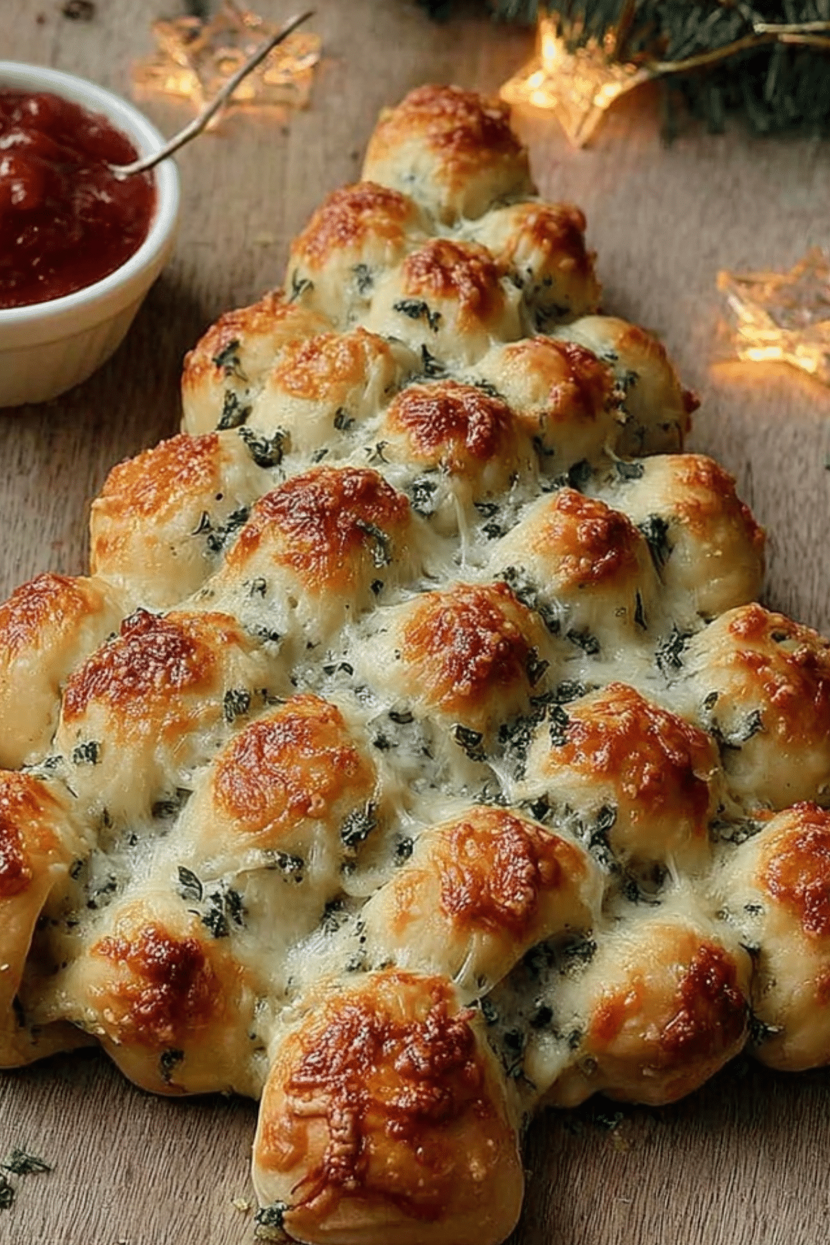 Cheesy Christmas Tree Bread – Easy and Festive Recipe - The Sisters Cooking