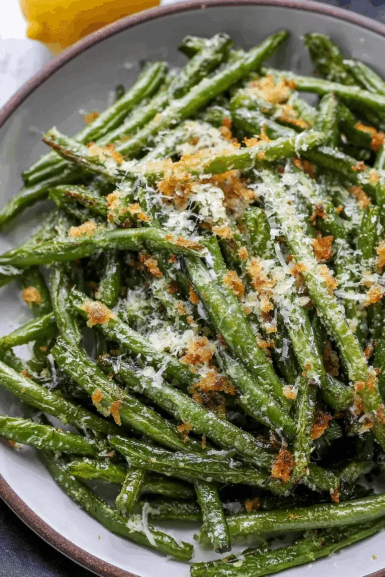 Crispy Garlic Parmesan Roasted Green Beans – Best Recipe - The Sisters ...
