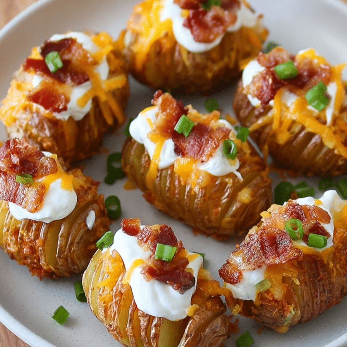 Crispy Loaded Hasselback Potato Bites – Easy Recipe - The Sisters Cooking