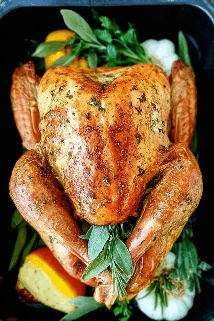 Garlic Herb Butter Thanksgiving Turkey Recipe - Easy & Juicy - The ...