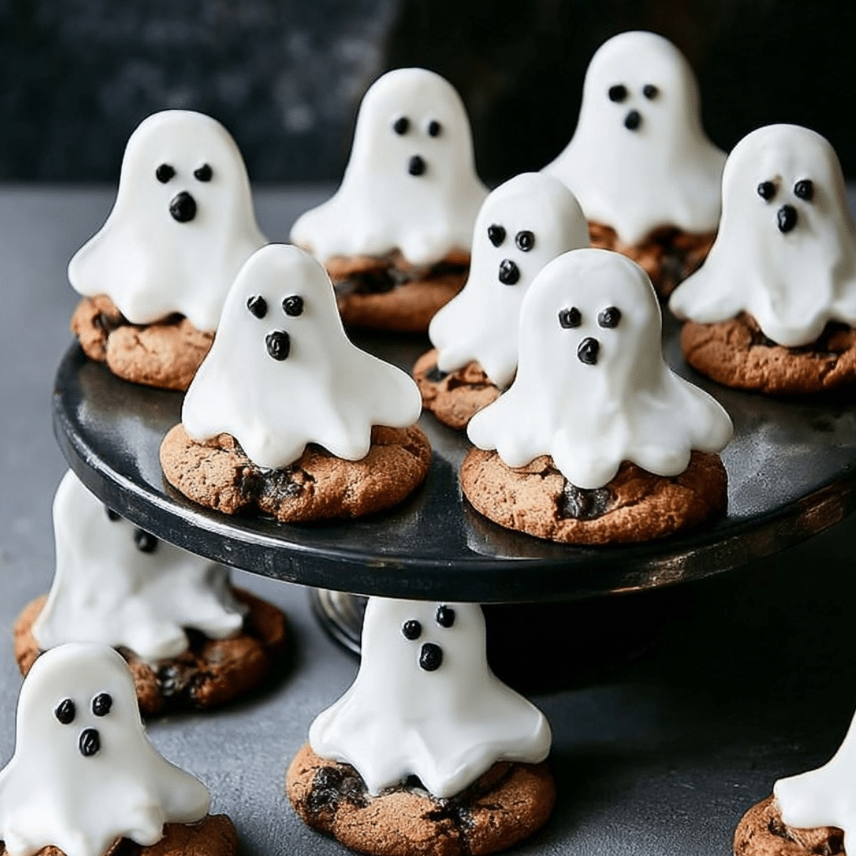 Ghost Cookies – Easy No-Bake Treat - The Sisters Cooking