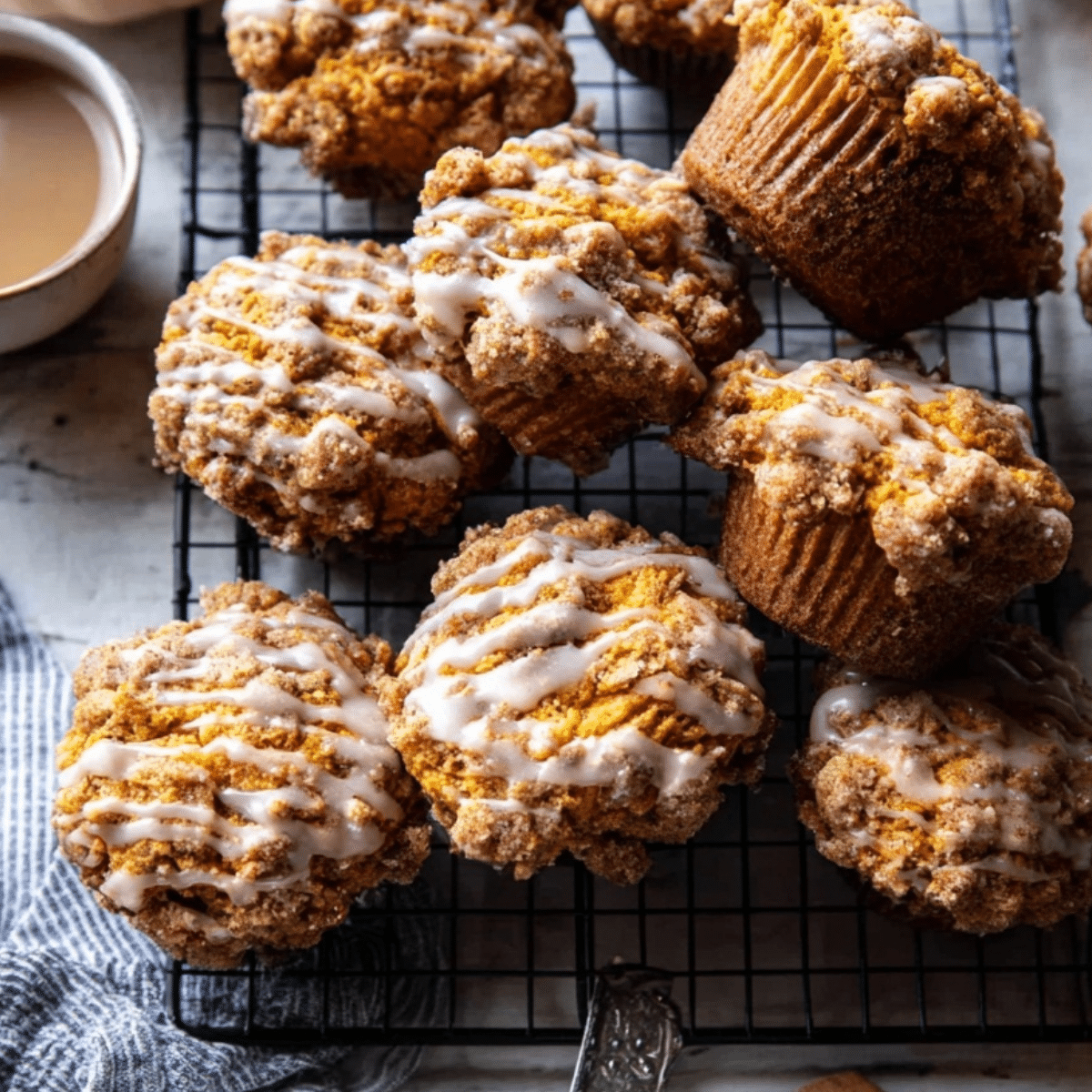 Pumpkin Coffee Cake Muffins – Easy Fall Recipe - The Sisters Cooking