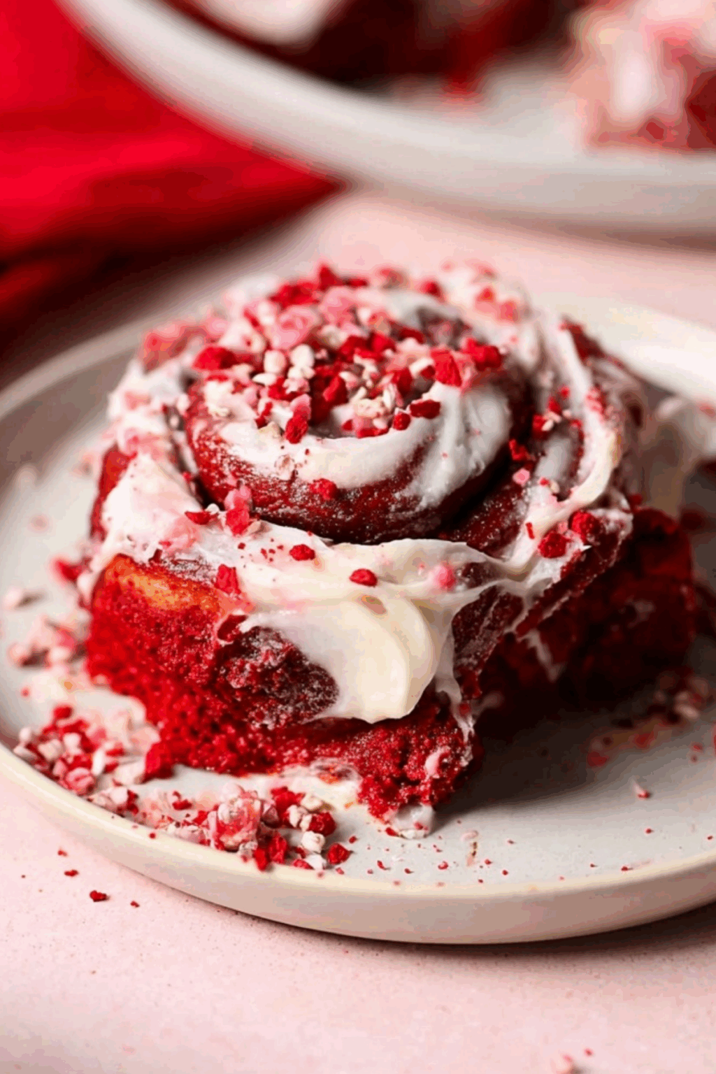 Red Velvet Cinnamon Rolls with Cream Cheese Frosting – Easy Recipe ...