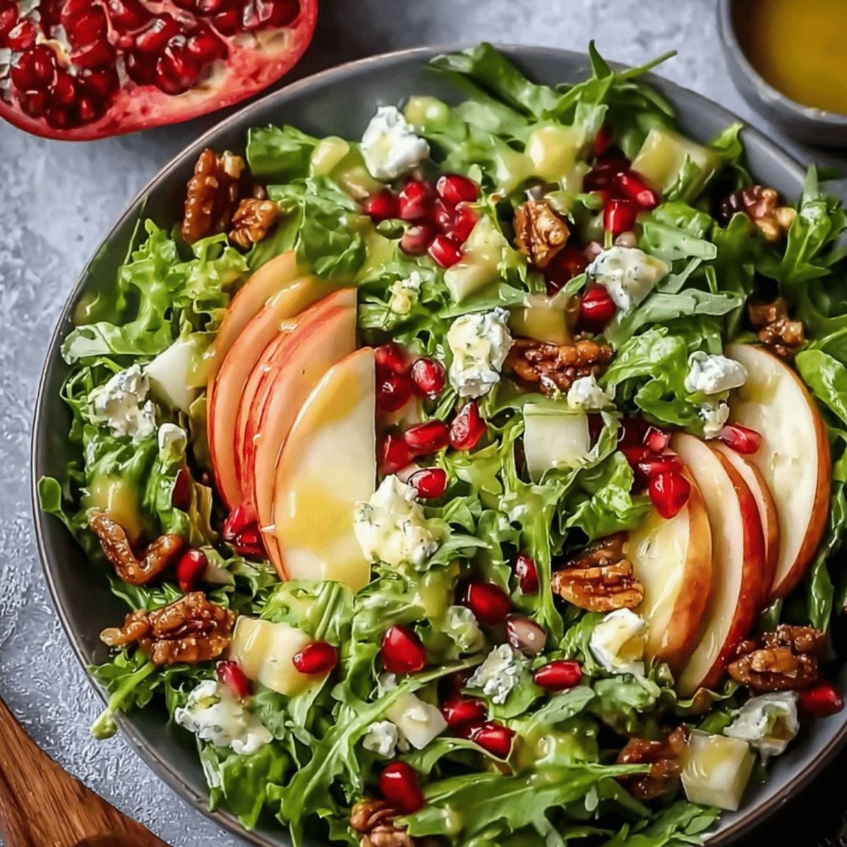 Christmas Salad with Honey Mustard Dressing | Easy & Festive - The ...