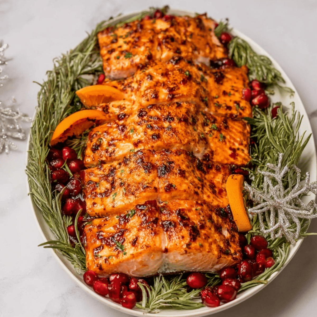 Christmas Salmon – Easy , Festive & Delicious - The Sisters Cooking