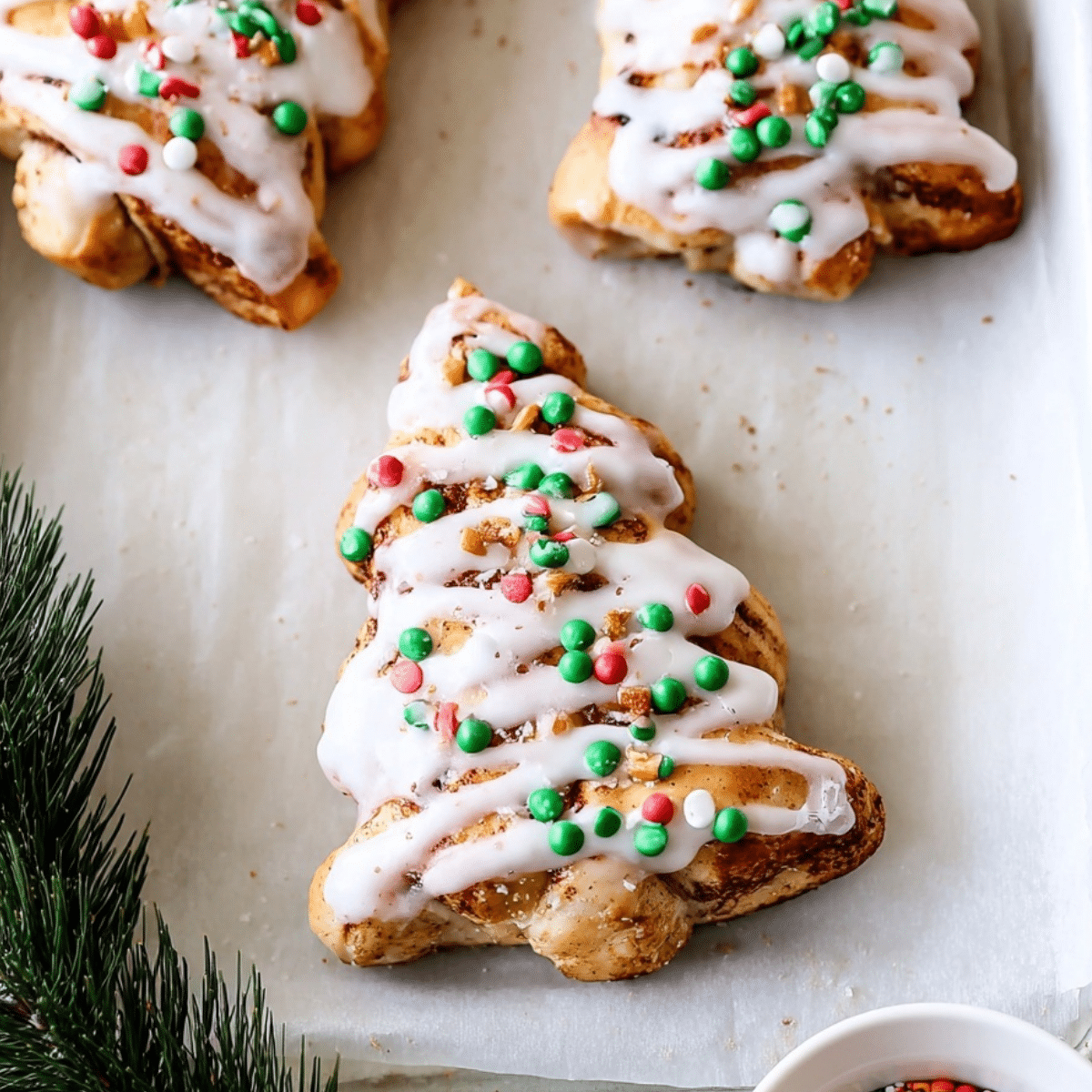 Christmas Tree Cinnamon Rolls – Easy Holiday Recipe - The Sisters Cooking