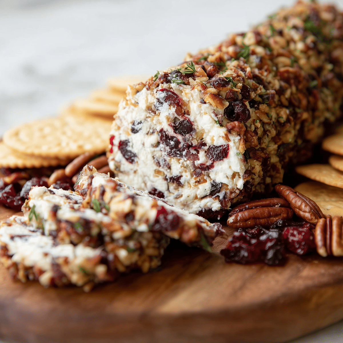 Cranberry Pecan Cheese Log Recipe – Crowd Favorite - The Sisters Cooking