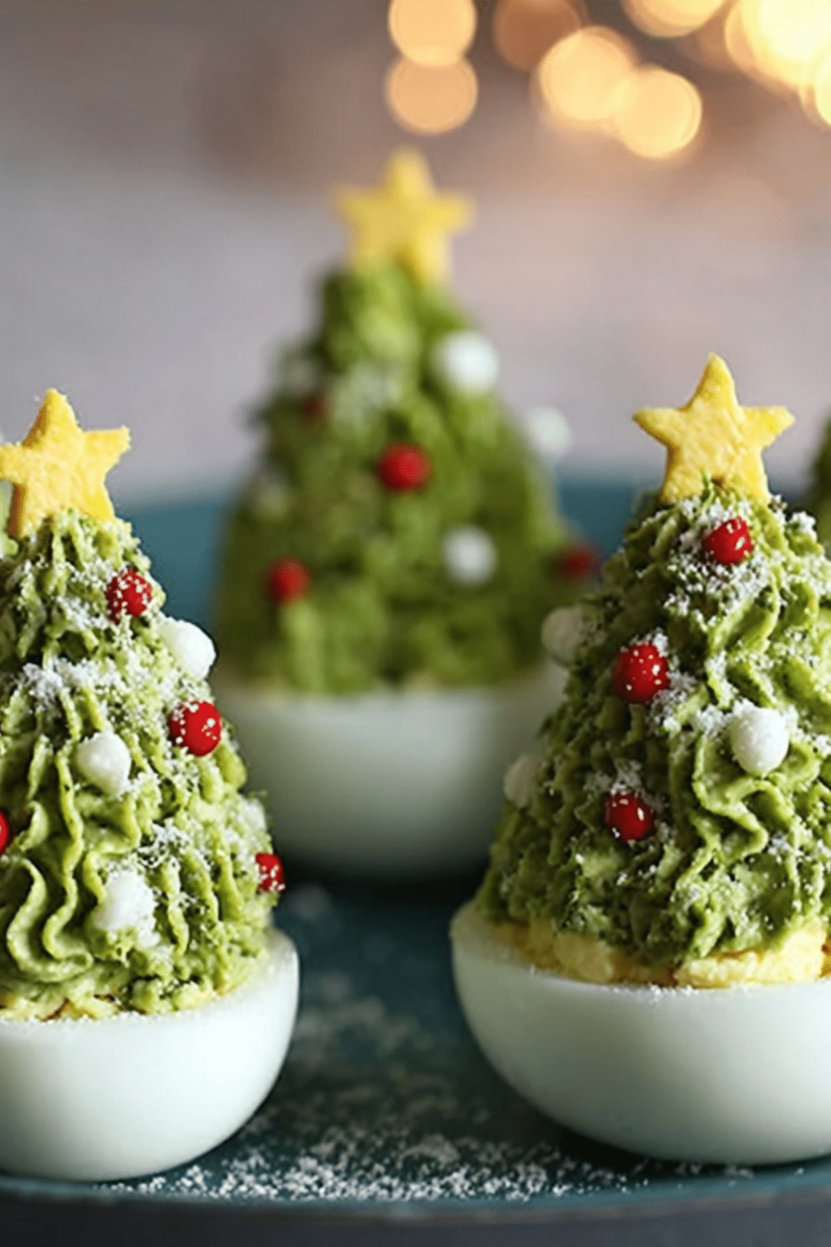 Deviled Egg Christmas Trees – Easy Holiday Appetizer - The Sisters Cooking
