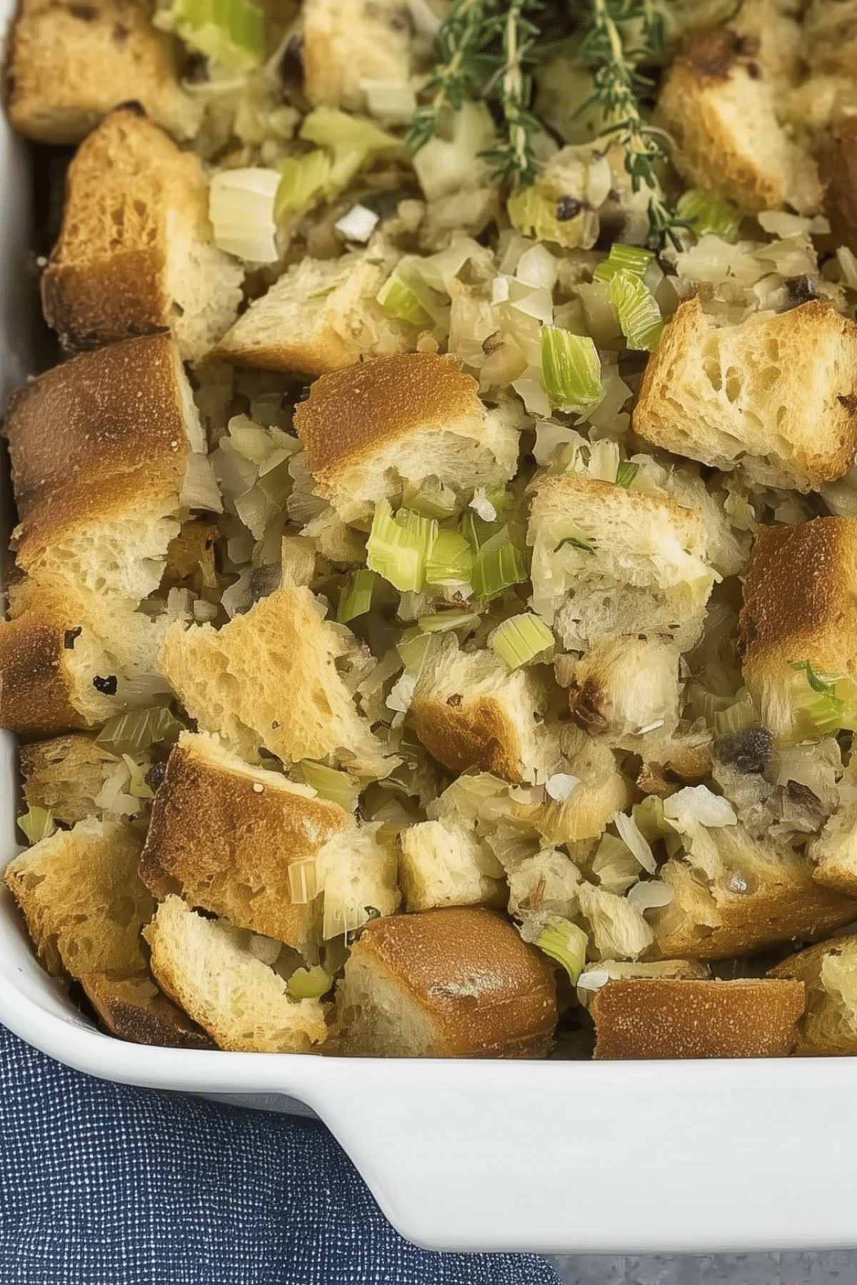 The Best Homemade Traditional Bread Stuffing Recipe - The Sisters Cooking