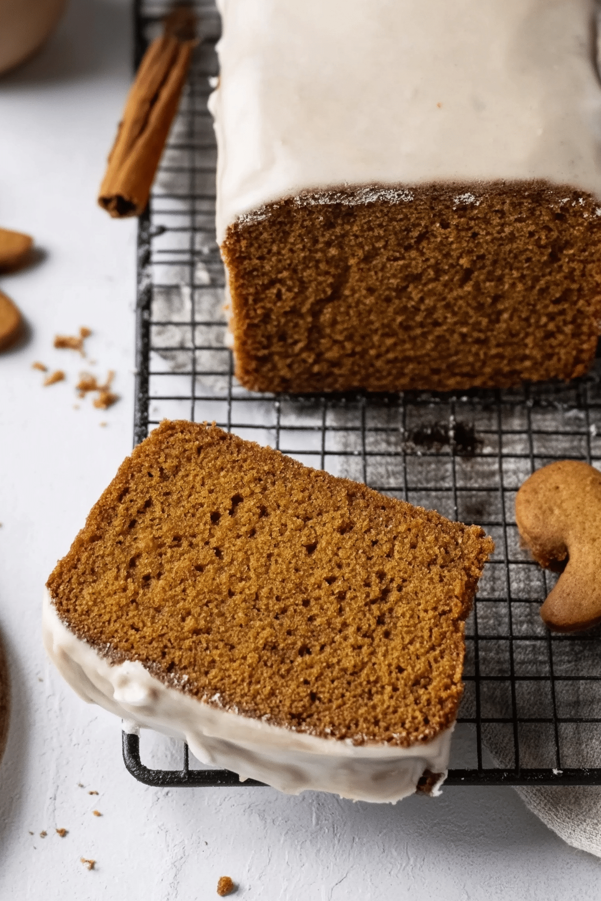 Iced Gingerbread Loaf Cake – Moist and Delicious - The Sisters Cooking